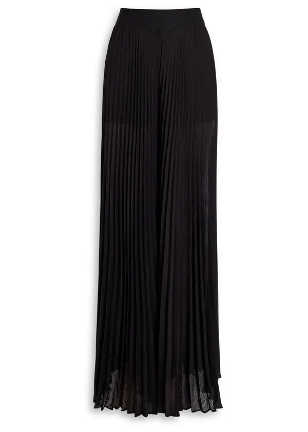 Alice + Olivia Athena Plissé Chiffon Trousers
