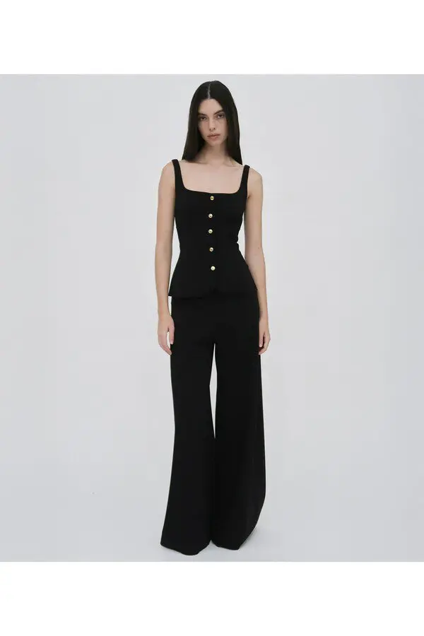 Rosetta Getty Bias Cut Wide-leg Pant