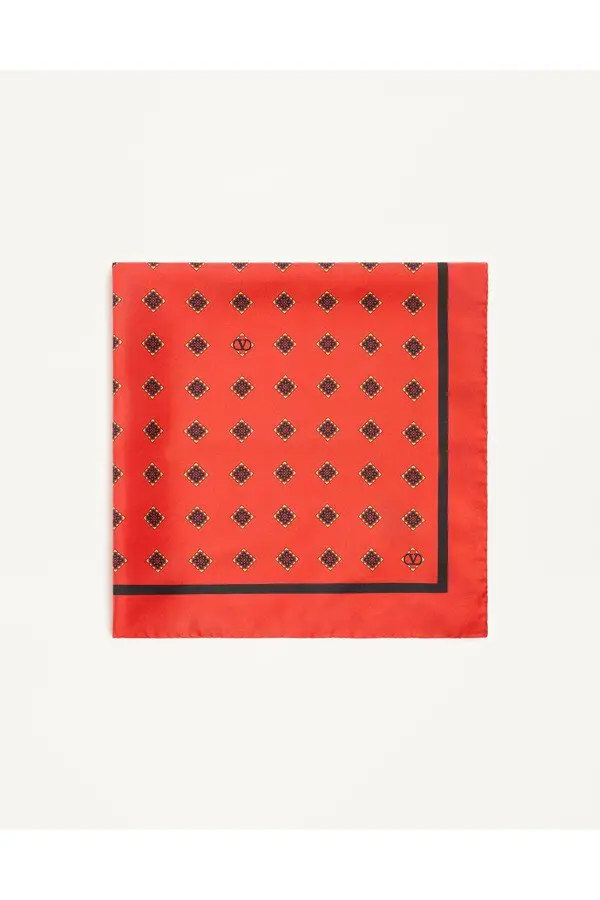 Valentino Garavani Opticool Silk Scarf - Black