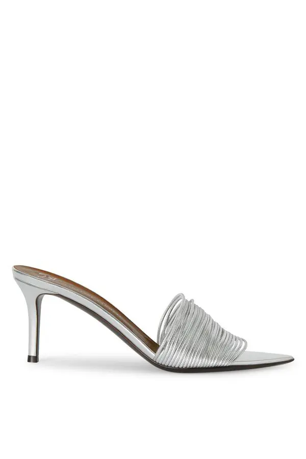 GIUSEPPE ZANOTTI Intriigo Clio 70 Mules - Silver
