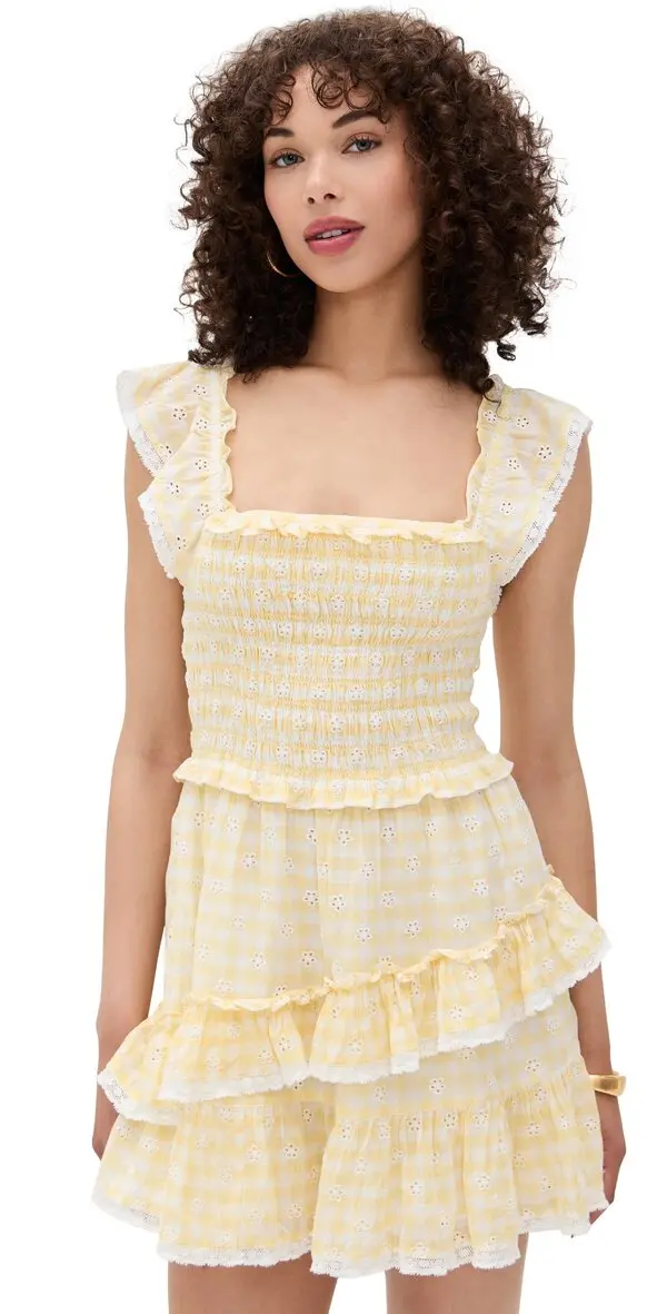 LoveShackFancy Aline Mini Dress