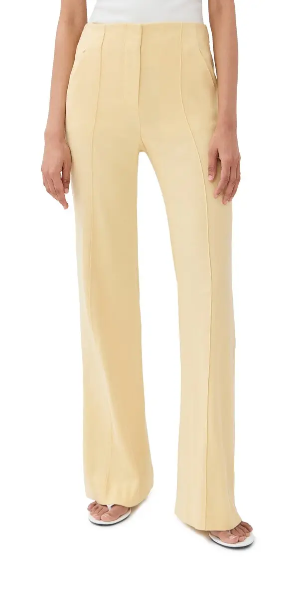 Veronica Beard Komi Wide Leg Pants - Chamomile