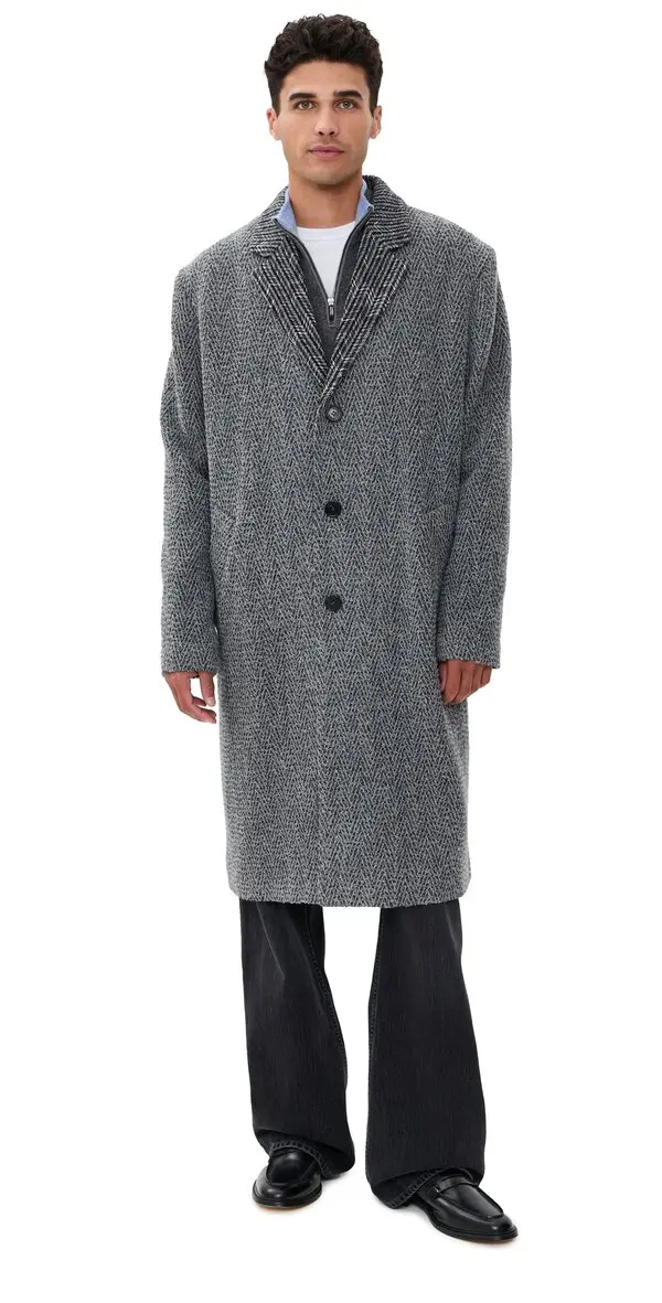 Missoni Tweed Coat - Dark Grey