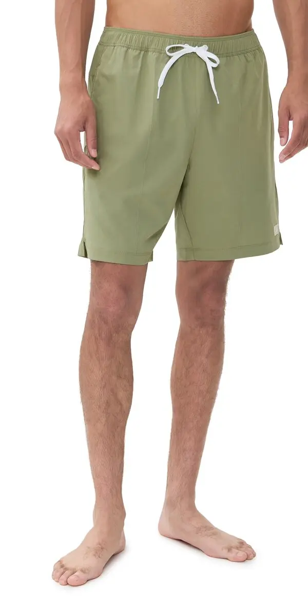 RHONE R & R Swim Trunks 7.5 - Green Sage