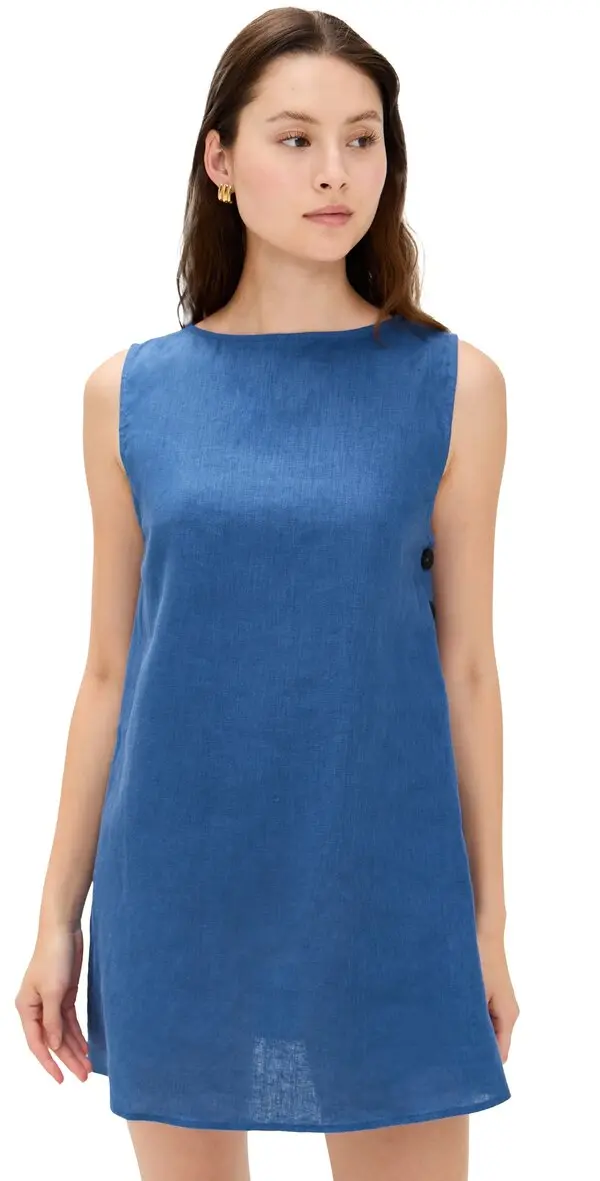 VRG GRL Annabelle Linen Mini Dress