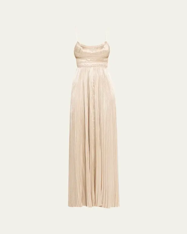 Ulla Johnson The Reine Pleated Gown - Opal