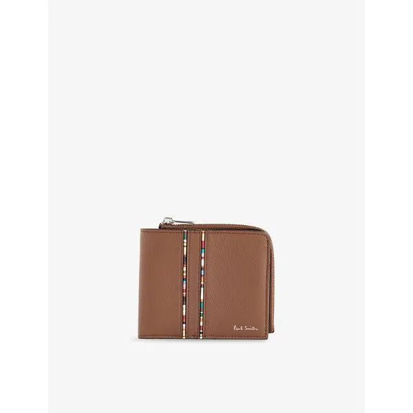 Paul Smith Bifold Striped Leather Wallet