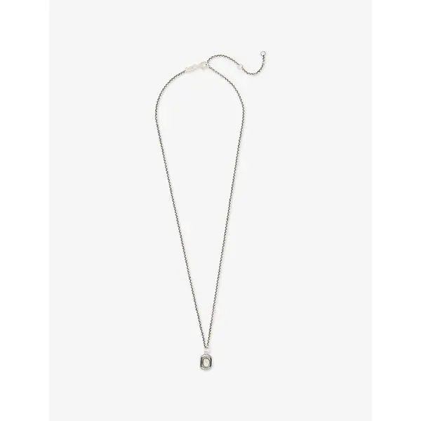 SERGE DENIMES 925 Sterling Cowboy Hat Pendant Necklace - Silver