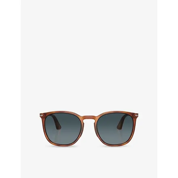 Persol Rectangle-frame Acetate Sunglasses - Brown