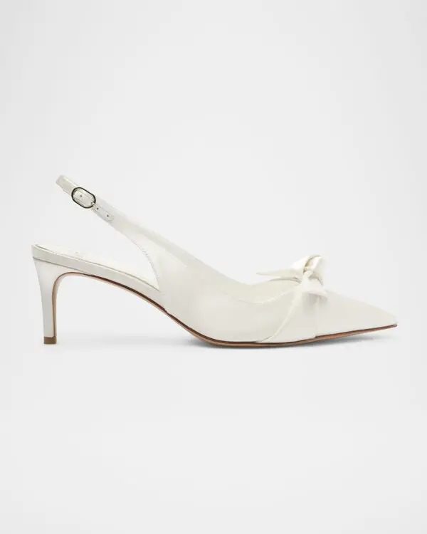 ALEXANDRE BIRMAN Clarita Slingback Pumps - Bianco