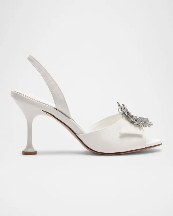 ALEXANDRE BIRMAN Madelina 85 Embellished Slingback Pumps