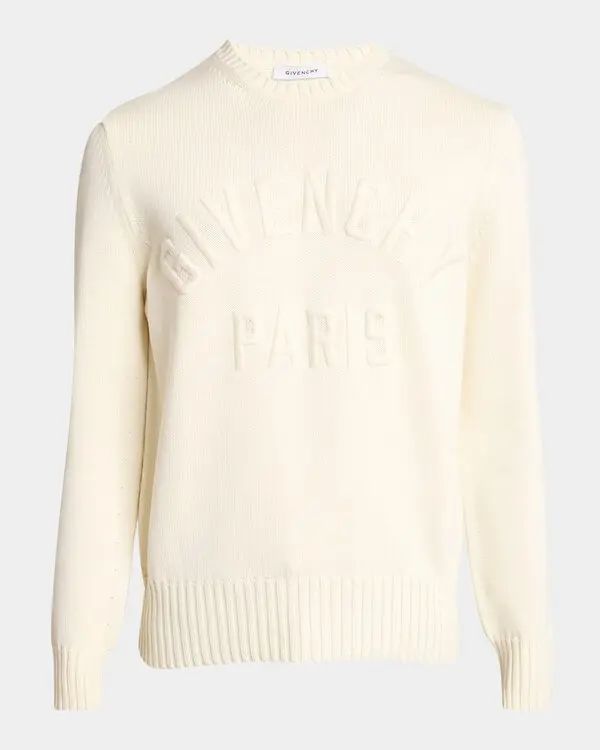 Givenchy Embroidered Crewneck Sweater - Ecru