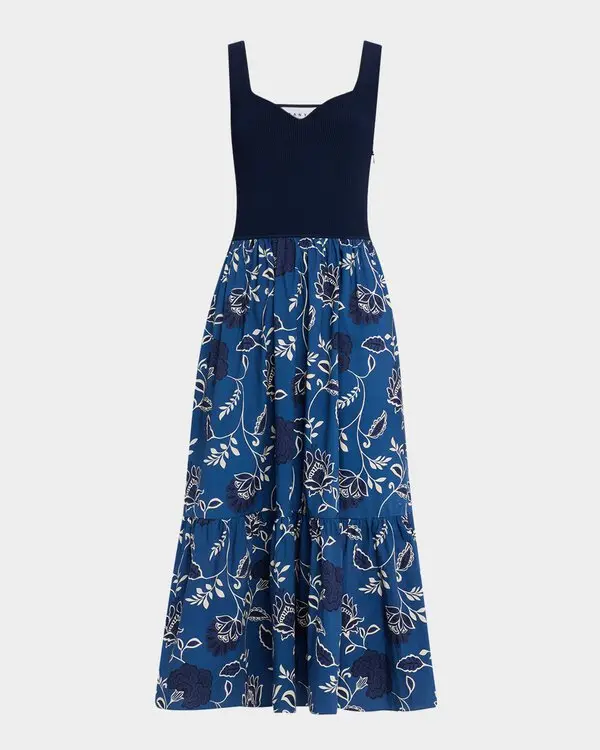 Tanya Taylor Josephine Sleeveless A-line Midi Dress