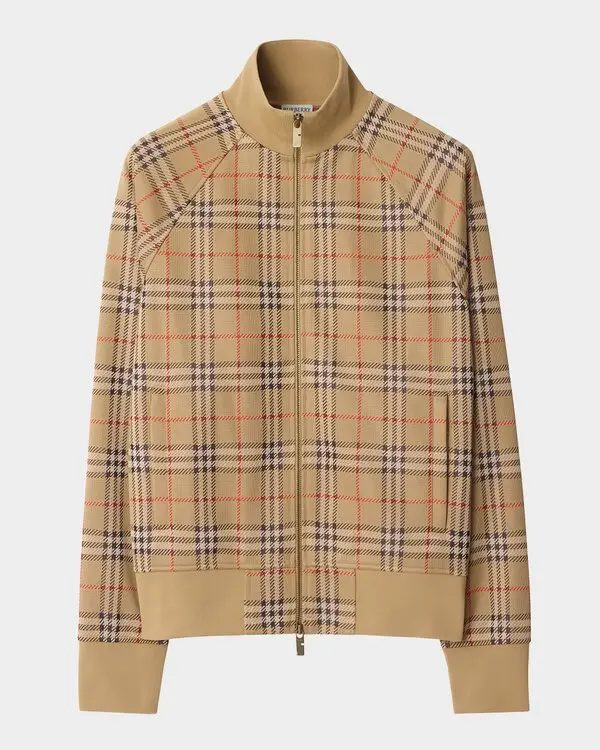 Burberry Check Track Jacket - Sand Ip Check
