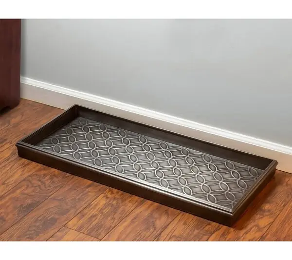 GOOD DIRECTIONS Double Circles Boot Tray Dark Zinc Good Di Rections