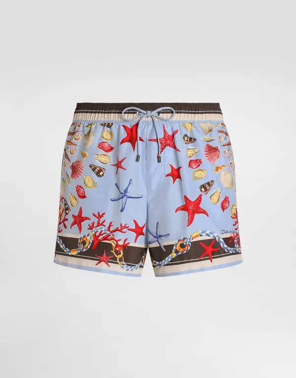 Dolce & Gabbana Printed Boxer Swim Shorts - Multicolor
