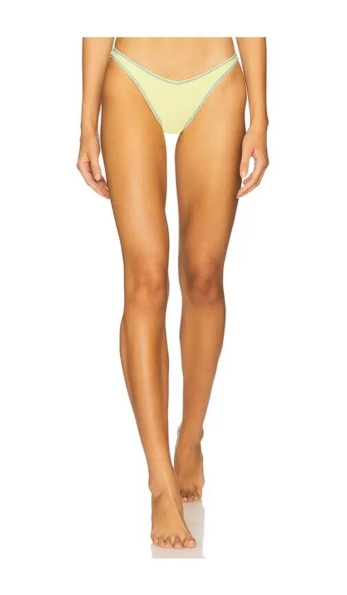 Frankies Bikinis Harper Ribbed Bikini Bottom
