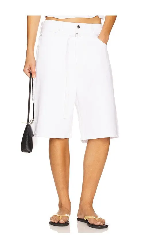 GRLFRND Oversized Belted Denim Short