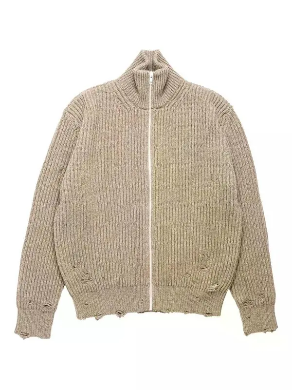 MAISON MARGIELA Elbow-patch Cardigan - Neutrals
