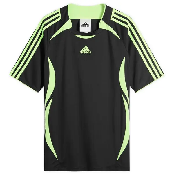 Adidas Teamgeist T-shirt - Black/signal Green