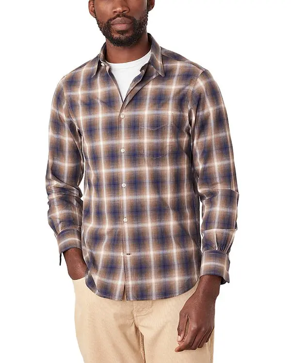 Officine Générale Benoit Long Sleeve Button Front Shirt