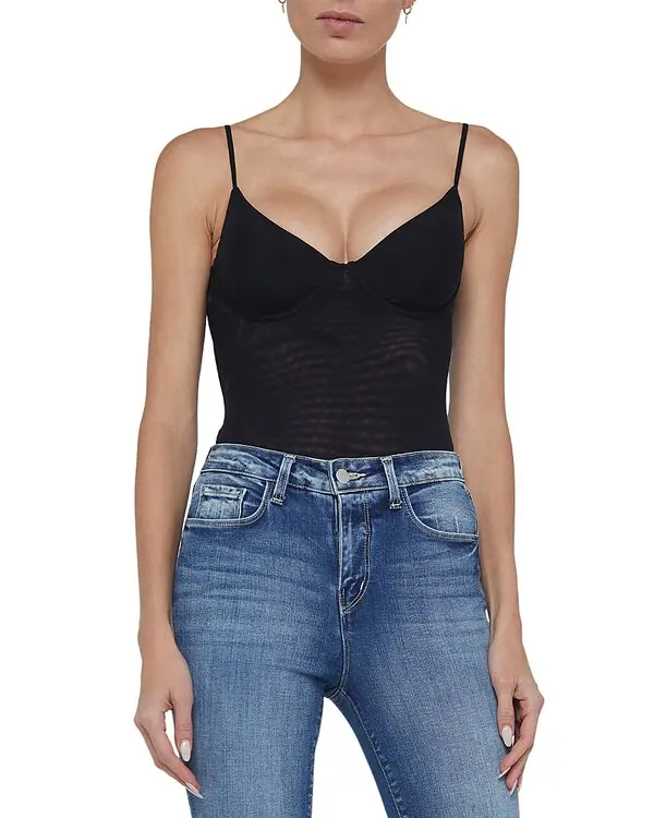 L'Agence Elowen Underwire Bodysuit - Black