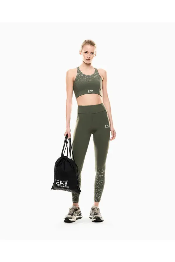 Emporio Armani Dynamic Athlete Sports Bra In Ventus7 Technical Fabric