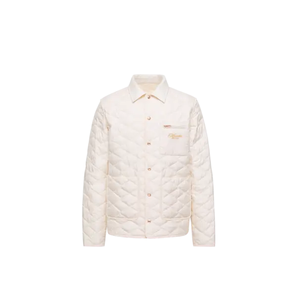 Moncler Kastos Diamond-quilted Down Shacket - White