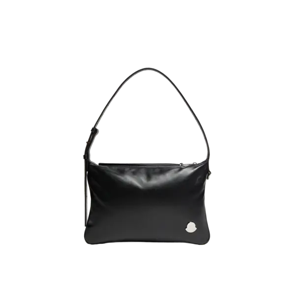 Moncler Vetta Nappa Leather Shoulder Bag - Black