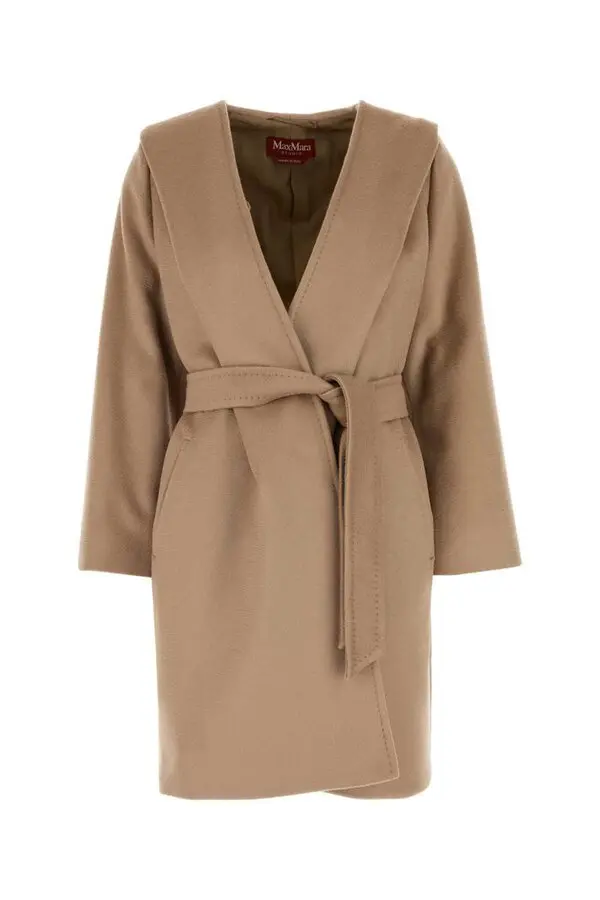 MAX MARA STUDIO Newmang Wool Coat - Brown