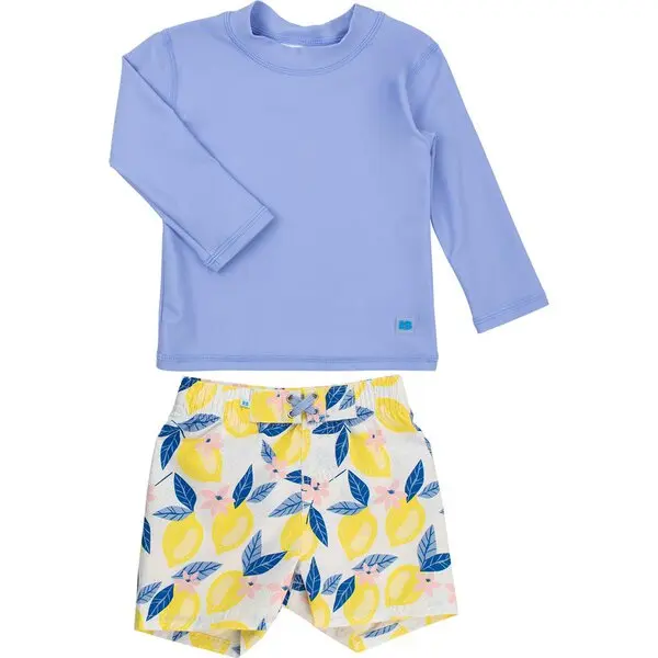 RUGGEDBUTTS Two-piece Long Sleeve Rashguard Swimsuit
