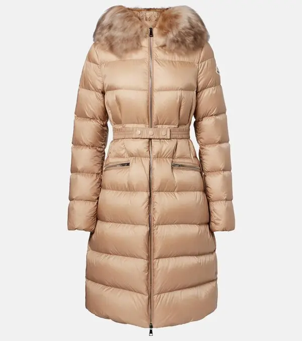Moncler Boedic Shearling-trimmed Down Jacket