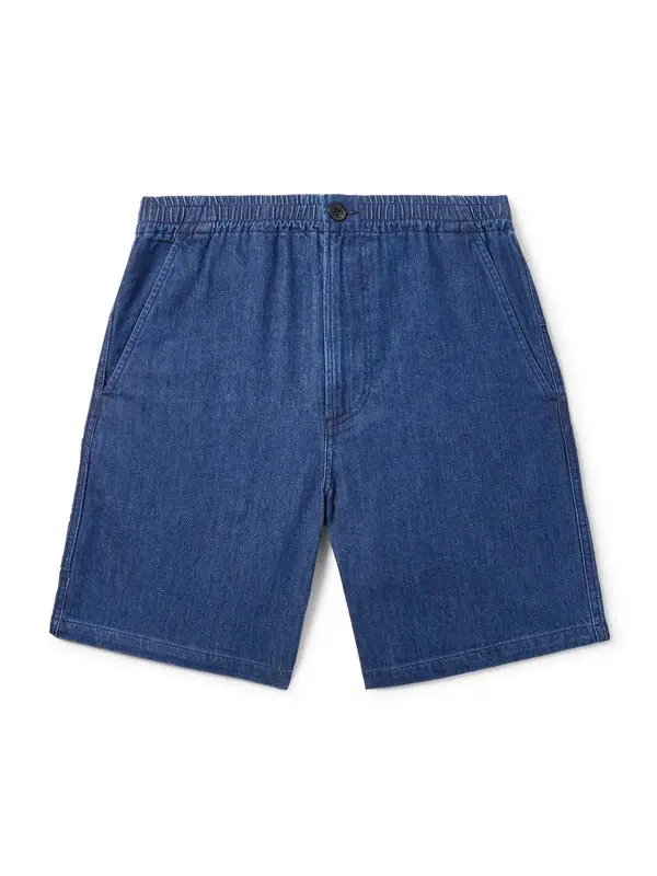 A.p.c. Norris Straight-leg Denim Shorts - Blue