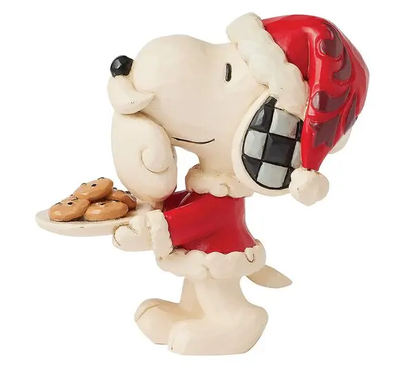 JIM SHORE Peanuts Snoopy Santa Mini Figurine
