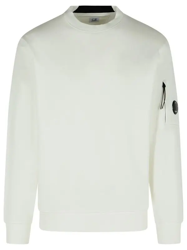 C.P. COMPANY Raised Cotton Sweatshirt - White