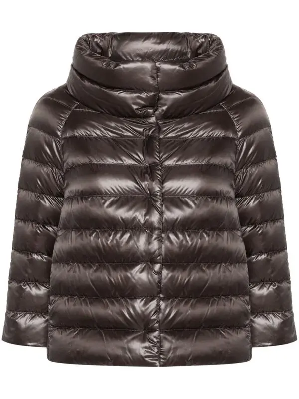 Herno Sofia Nylon Cape - Grey