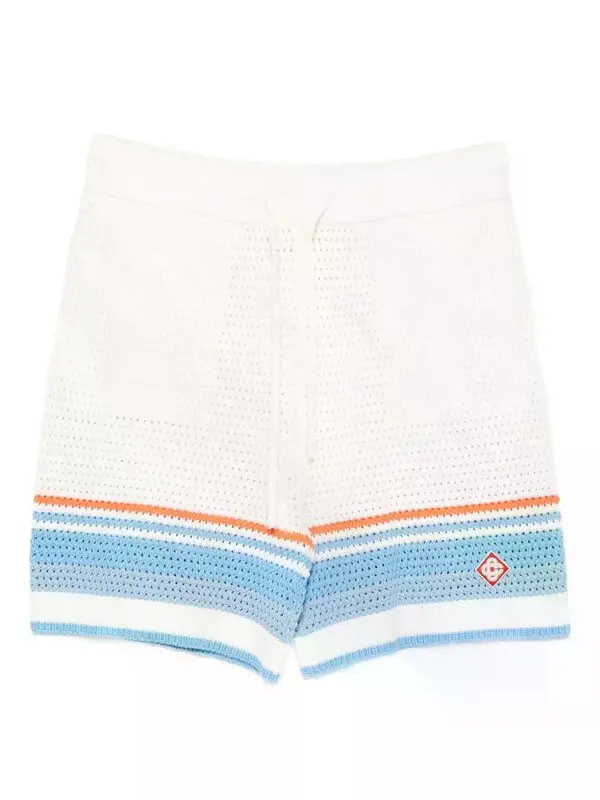 Casablanca Crochet Shorts - White