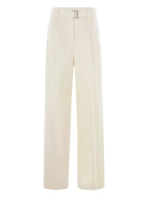 Brunello Cucinelli Belted Pleated Trousers - Neutrals
