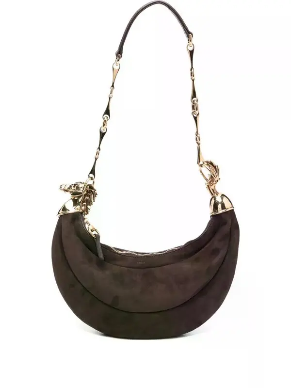 Chloé Chain Horse Shoulder Bag - Brown