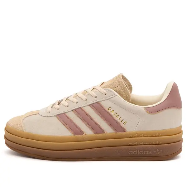 Adidas Gazelle Bold Sneakers - Cream White/warm Clay/sand Strata