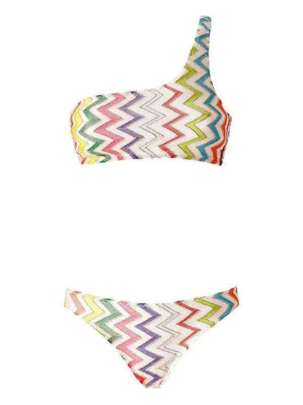 Missoni Zig Zag-pattern One-shoulder Bikini - Sm9qi Multi
