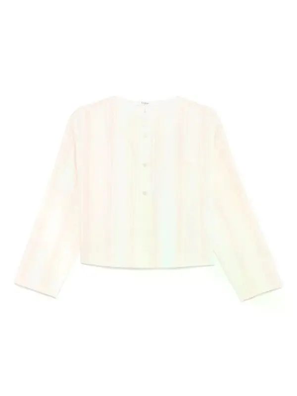 Chloé Long-sleeve Crop Top - Pink
