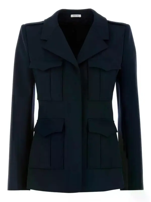 Alexander McQueen Flap-pocket Wool Blazer