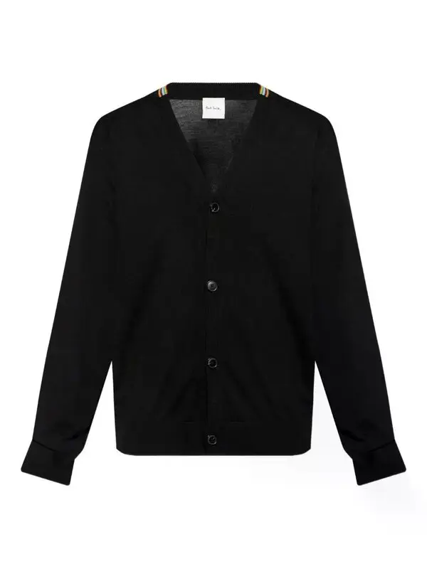 Paul Smith Stripe-detail Cardigan - Blue