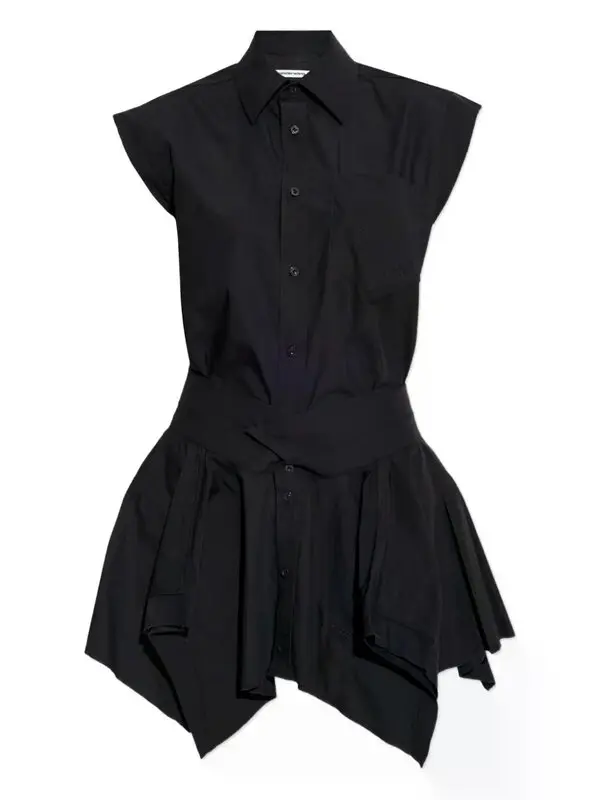 Alexander Wang Layered Shirt Dress - Black | Editorialist