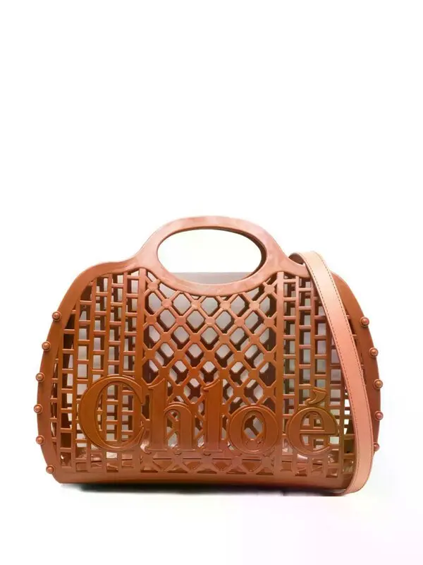 Chloé Cage Tote - Brown