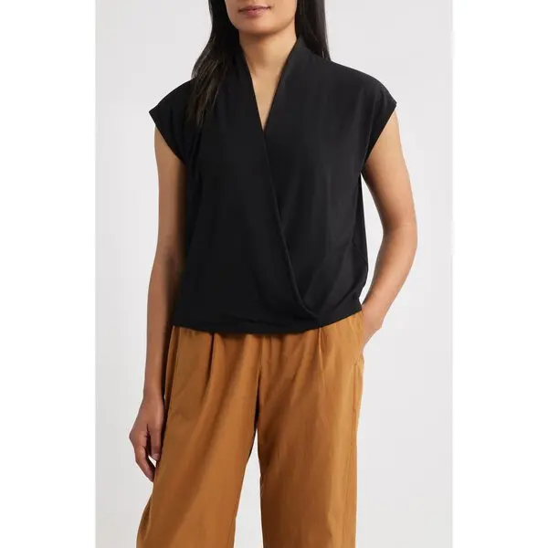 Eileen Fisher Cap-sleeve Boxy Top