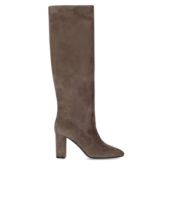 VIA ROMA 15 Suede Heeled High Boots