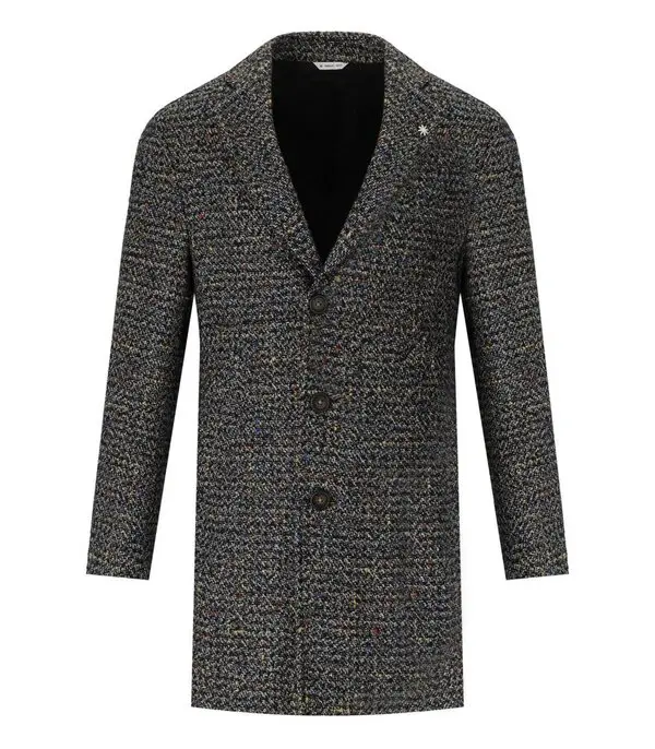 MANUEL RITZ Mélange Single-breasted Coat
