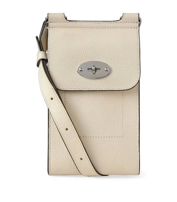 Mulberry Mini Leather Antony Pouch - Neutral